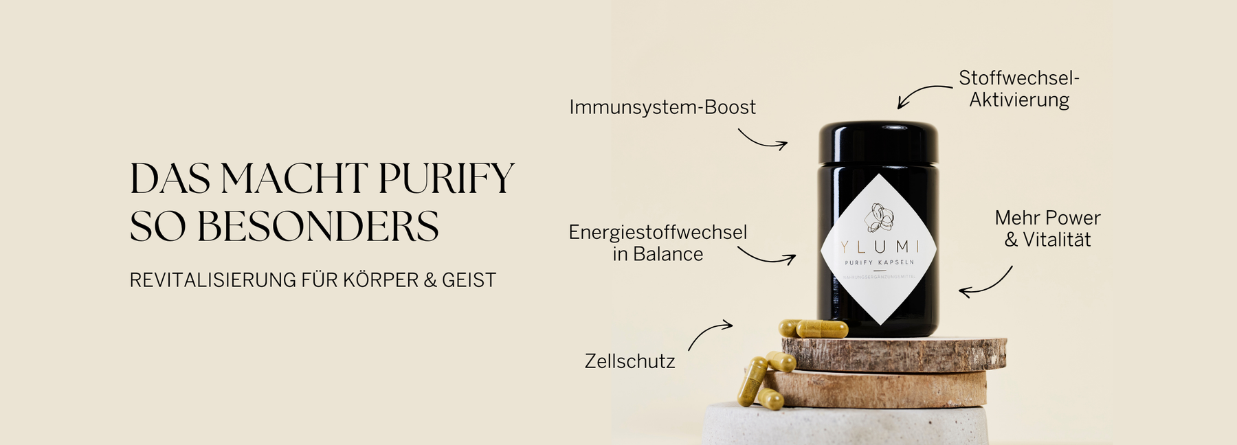 YLUMI PURIFY KAPSELN - Supplement für Immunsystem & Stoffwechsel